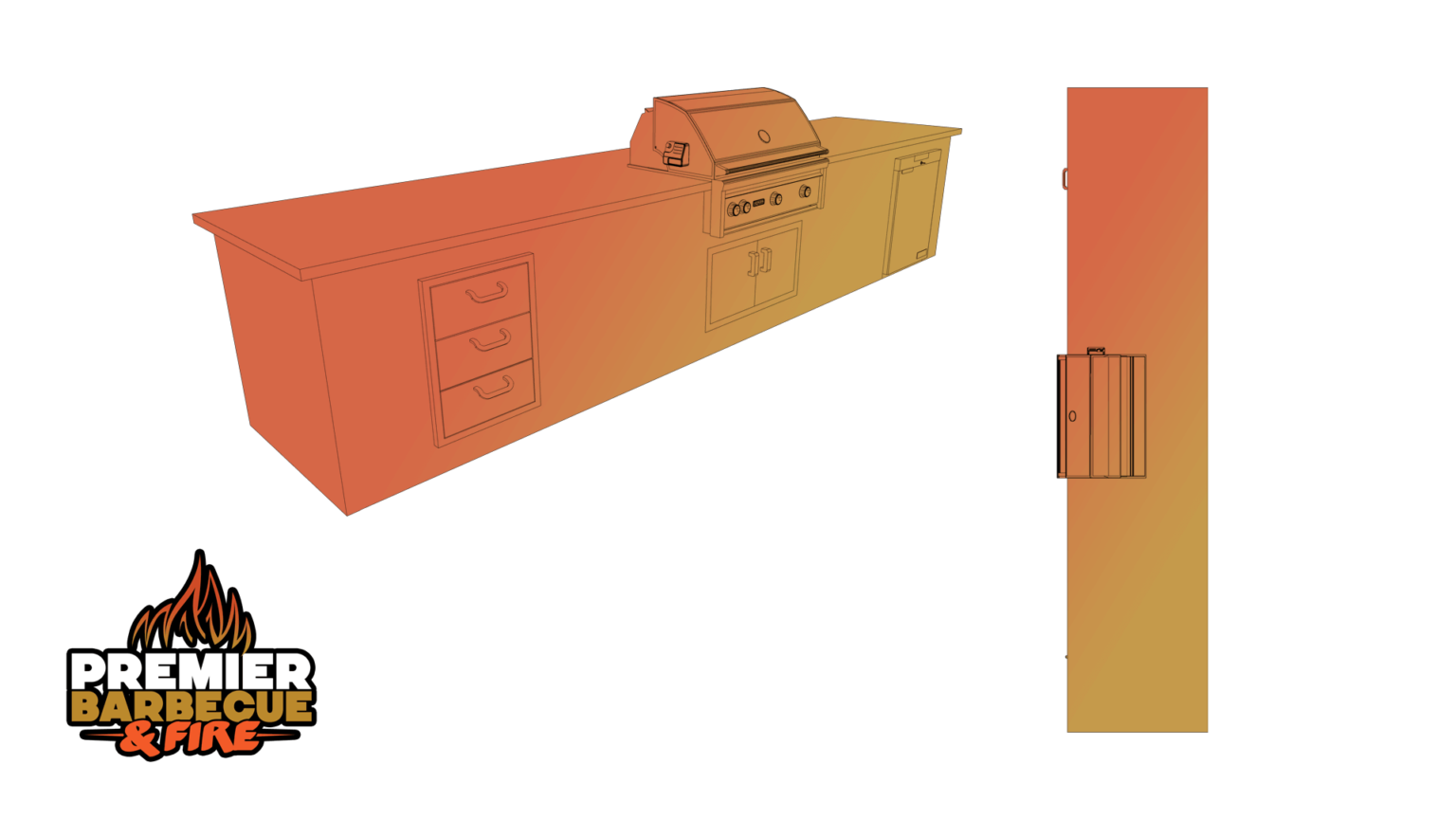 Custom Outdoor Kitchens & Layout with Premier Barbecue & Fire - Premier ...